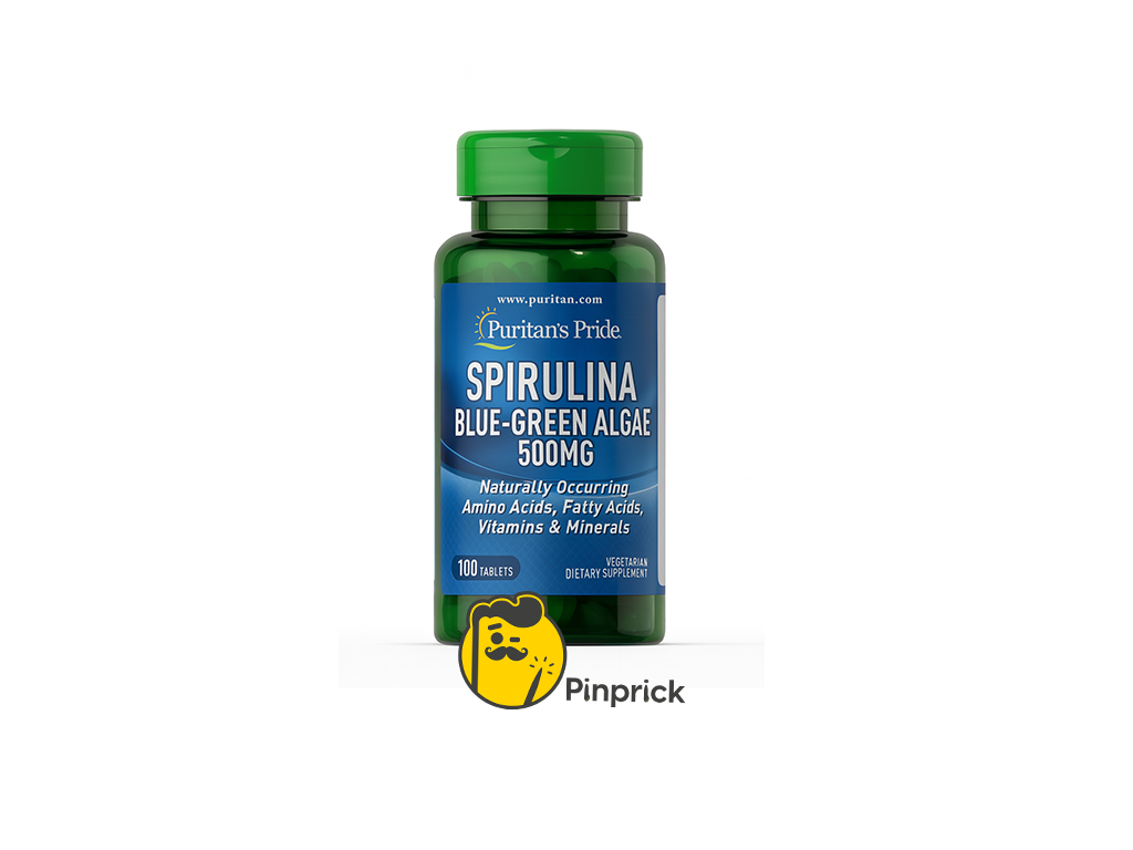 Spirulina سبيرولينا | PURITAN'S PRIDE® - 100 Tab - Blue-Green Algae ...